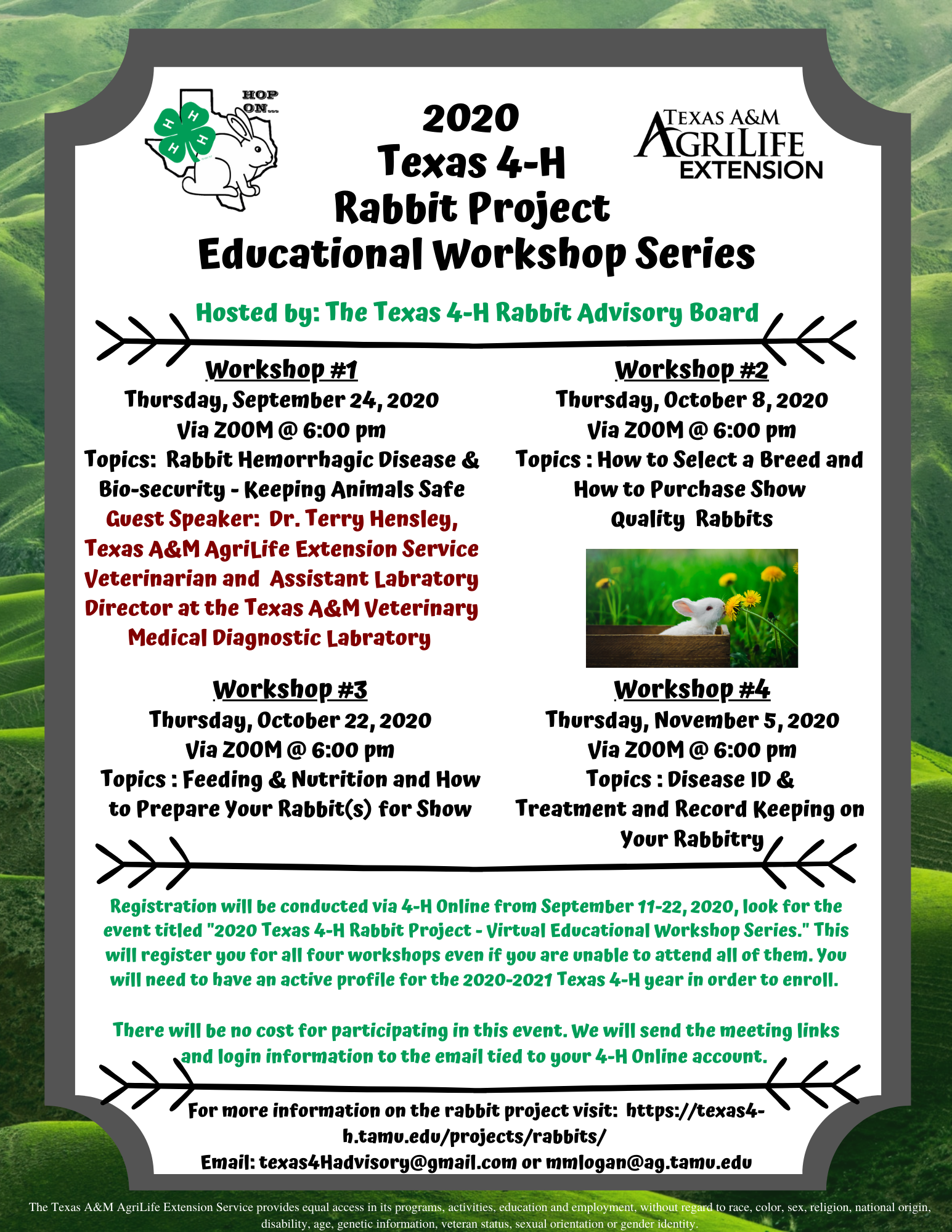 2020 Texas 4-H Rabbit Project-Virtual Educational Series-Starts This ...